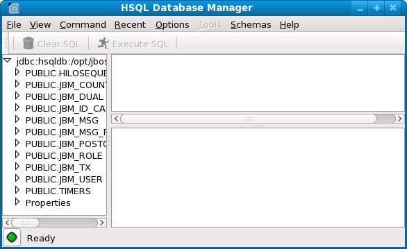 JavaScout :: Tutorial: Session Bean mit DB-Zugriff, EJB-Standard - Hypersonic Datenbank